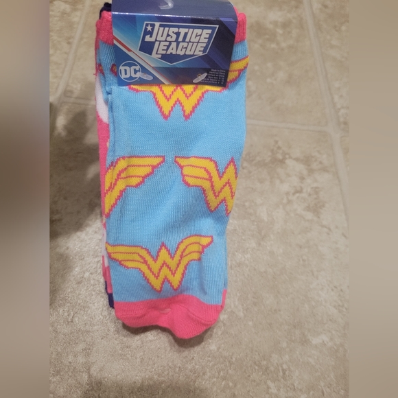 DC Comics | Accessories | Dc Justice League Socks 6 Pairs Wonder Woman ...